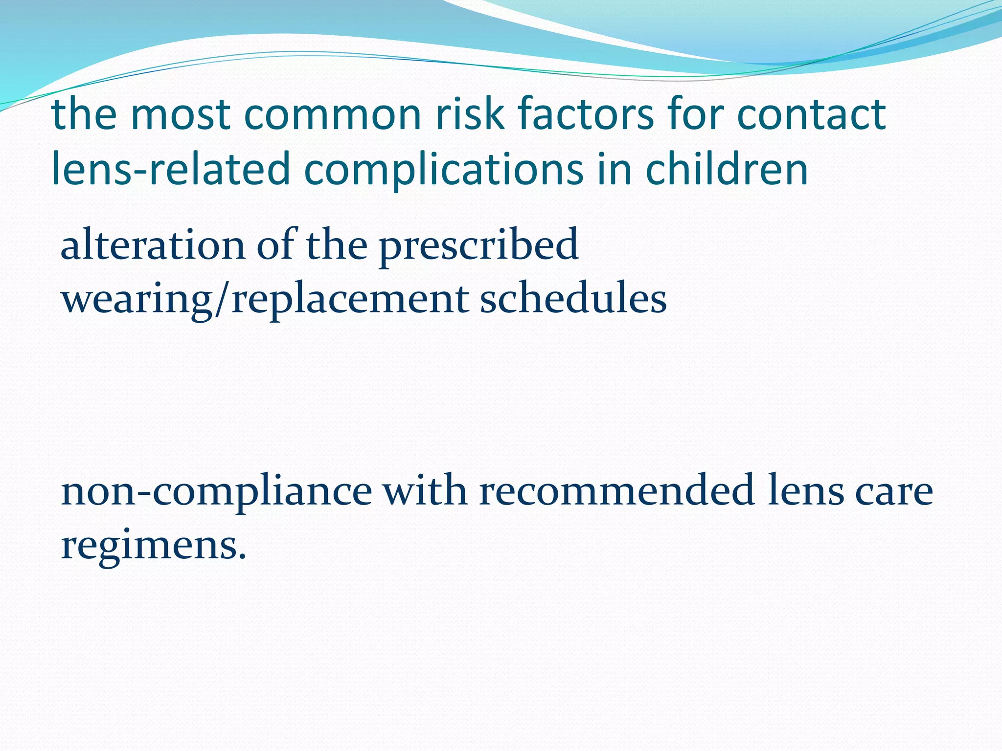 Pediatric contact lenses | PPTX