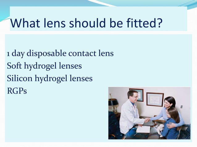 Pediatric contact lenses | PPTX