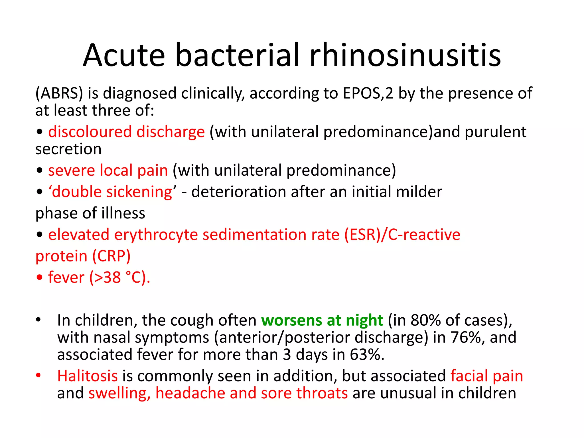 Pediatric crs complications final | PPTX