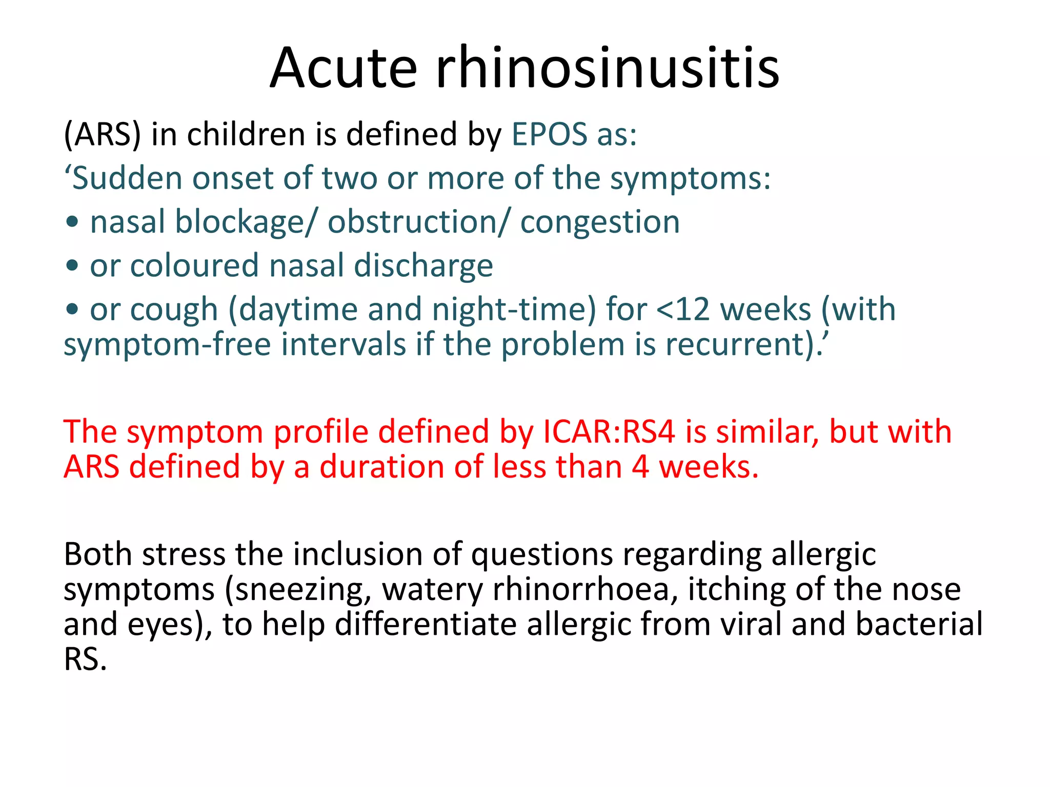 Pediatric crs complications final | PPTX