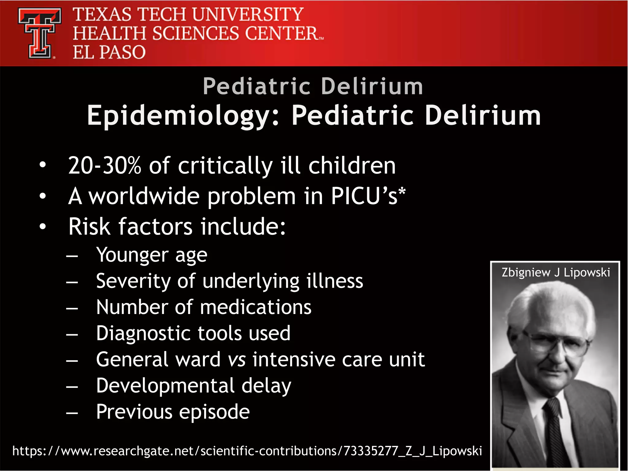 Pediatric delirium | PDF