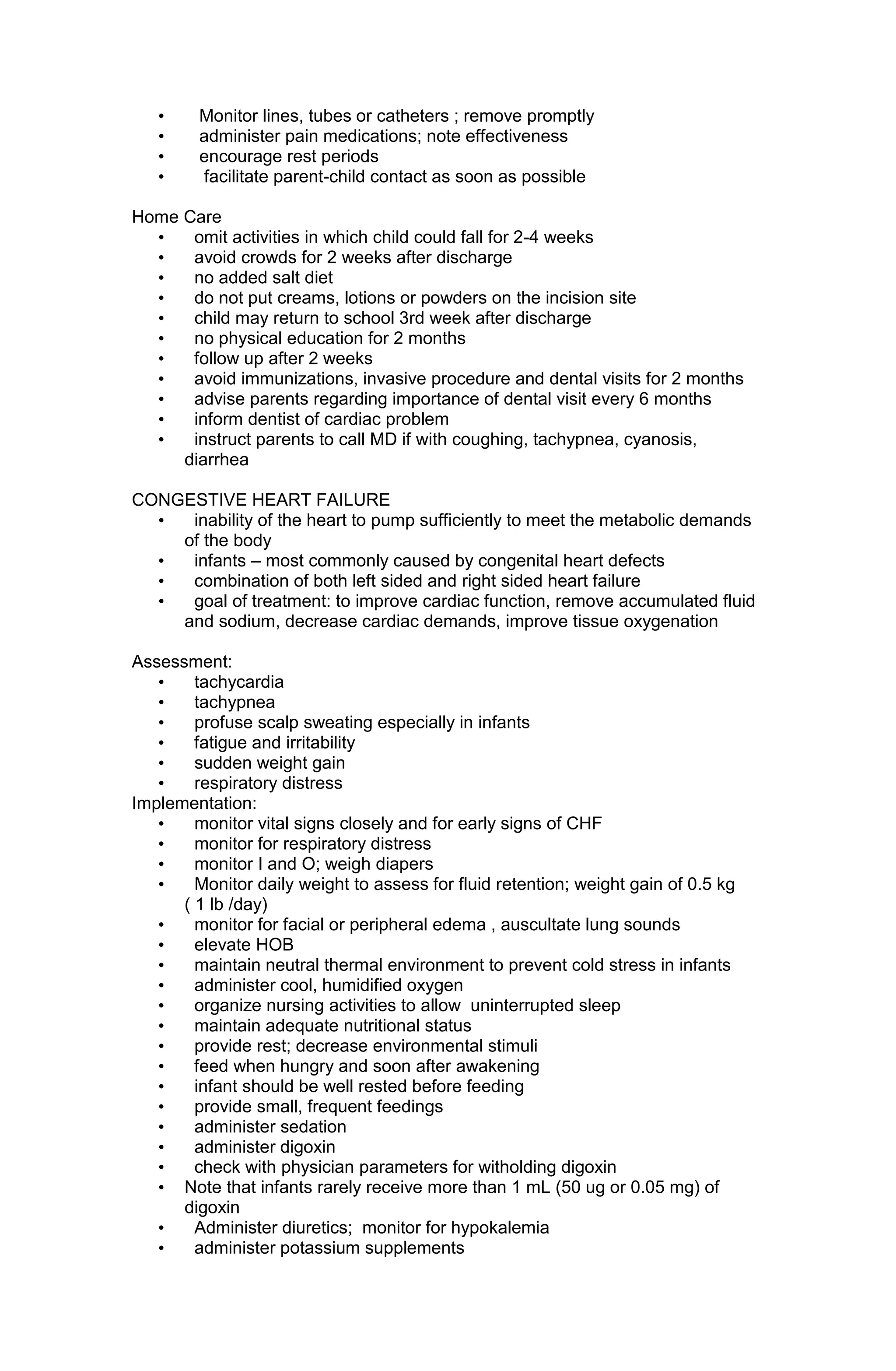 Pediatric disorders by system | DOCX