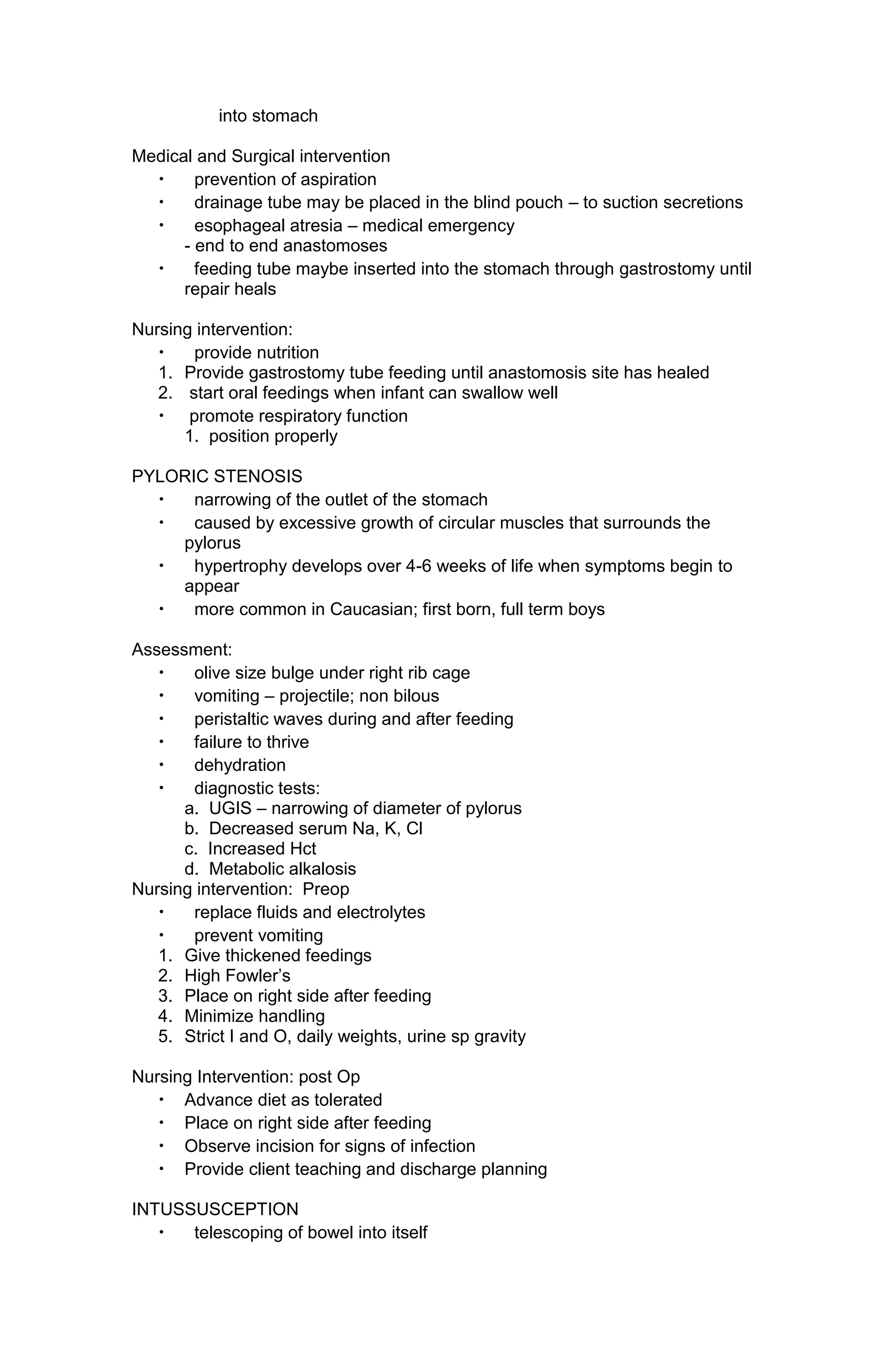 Pediatric disorders by system | DOCX