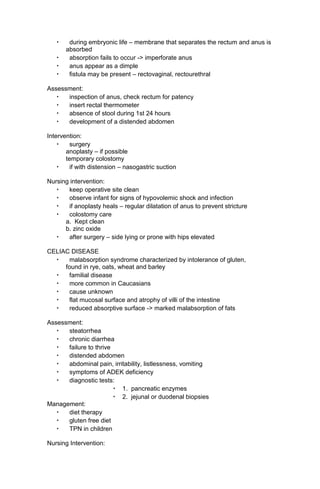Pediatric disorders by system | DOCX