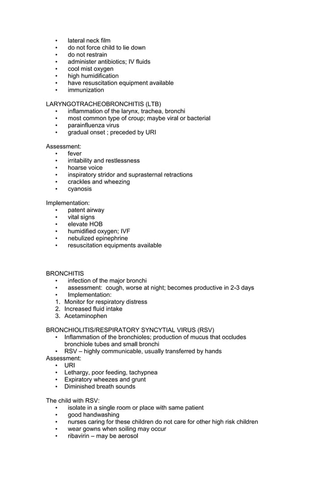 Pediatric disorders by system | PDF