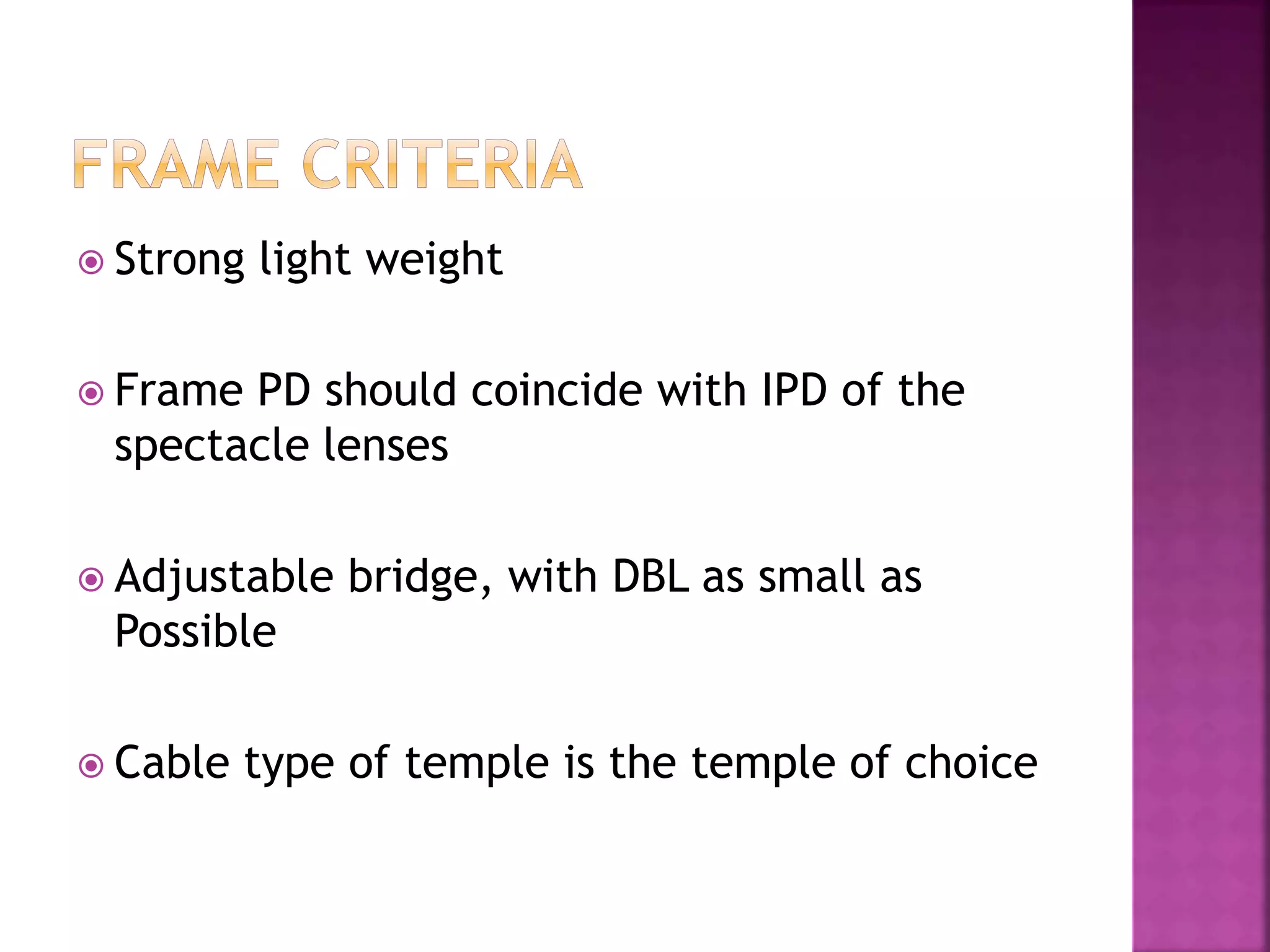 Spectacle dispensing in Pediatric patient | PPTX
