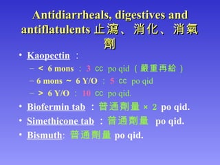 Pediatric Dosage | PPT
