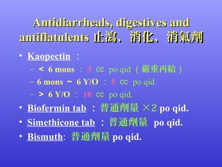Pediatric dosage | PPT