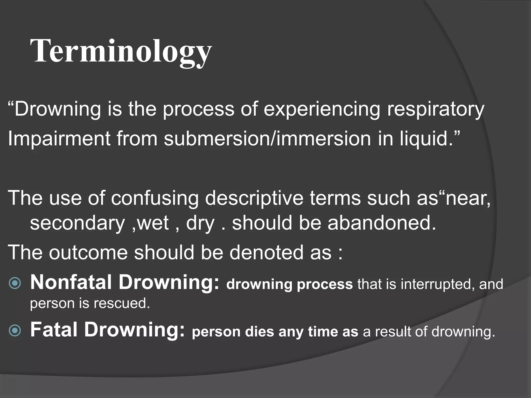 Pediatric drowning | PPTX