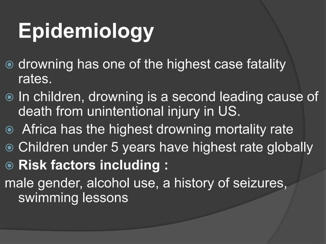 Pediatric drowning | PPTX | First Aid | Injuries