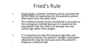 PEDIATRIC DRUG CALCULATION.pptx
