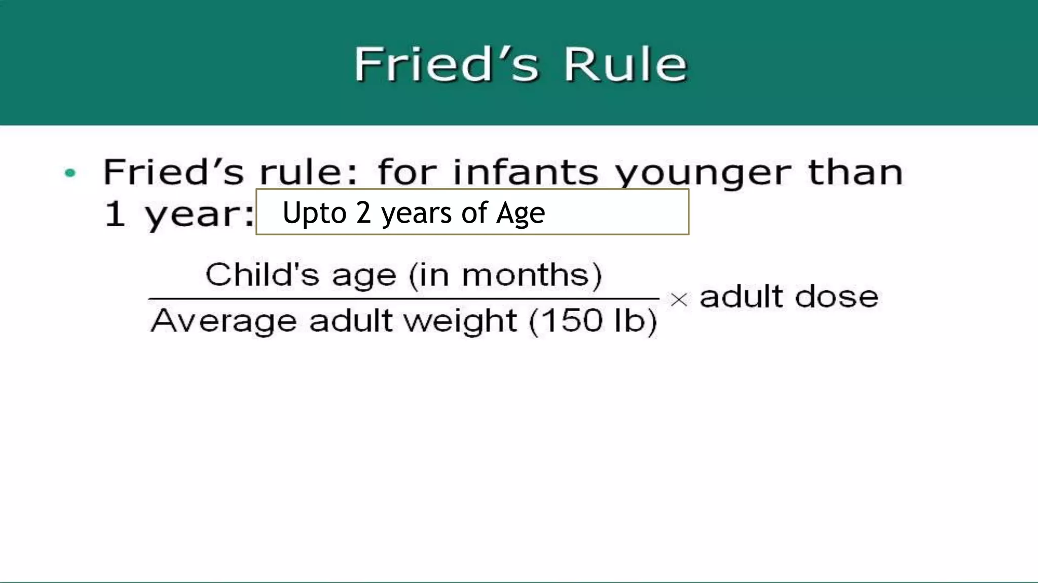 Pediatric drug doses calculations | PPTX