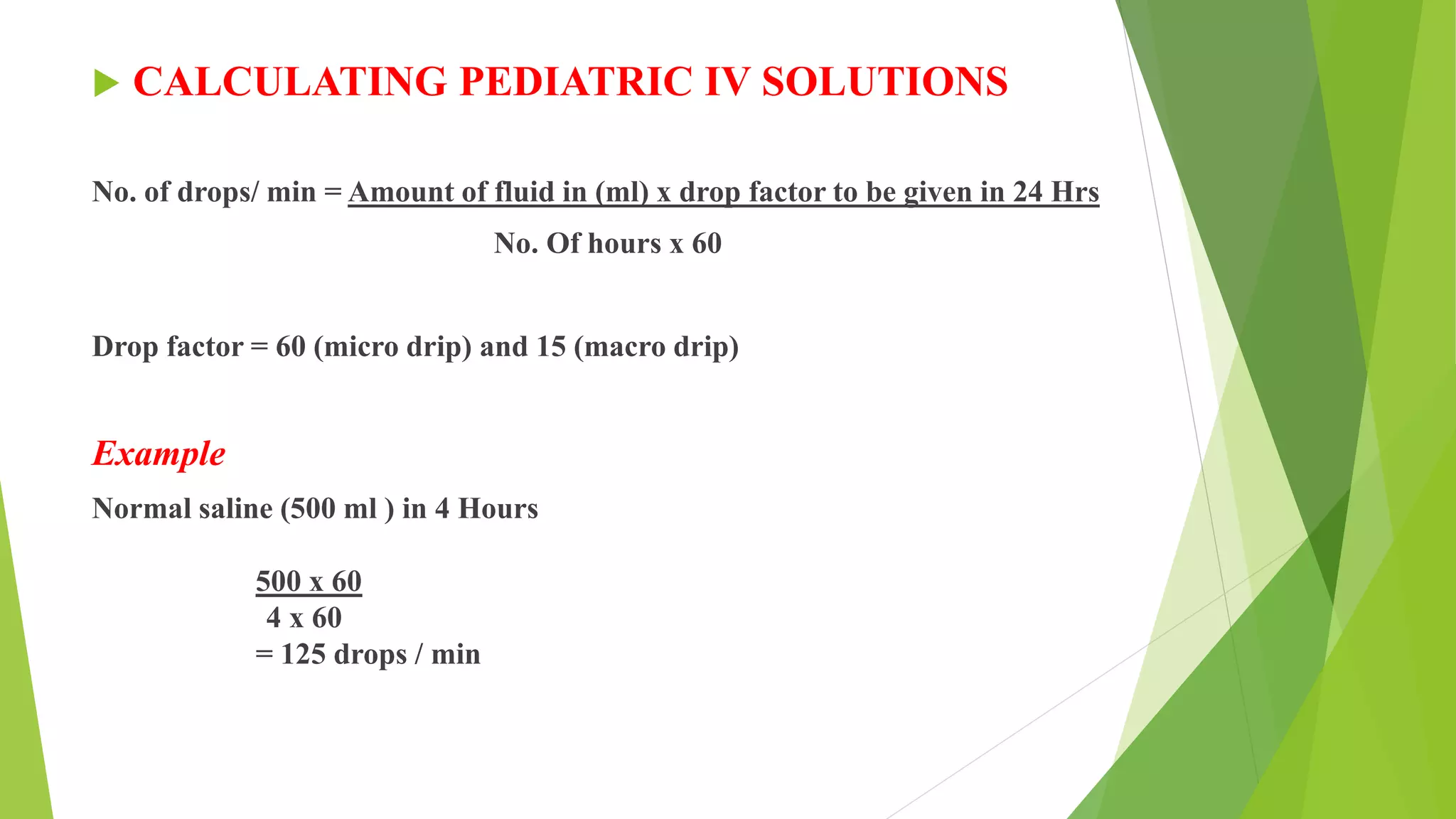 Pediatric drug doses calculations | PPTX