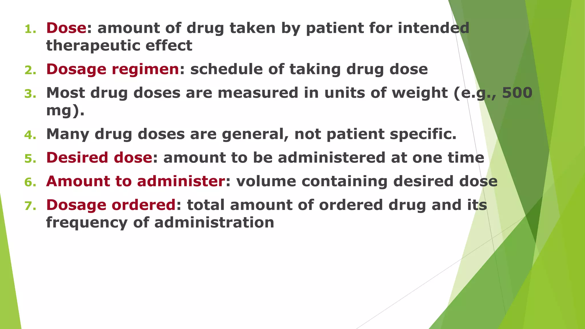 Pediatric drug doses calculations | PPTX