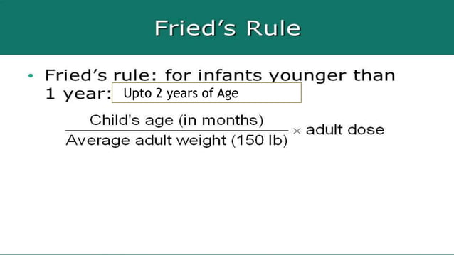 Pediatric drug doses calculations | PPTX | Parenting Babies and ...