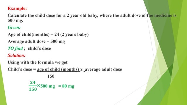 Pediatric drug doses calculations | PPTX | Parenting Babies and ...