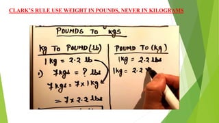 Pediatric drug doses calculations | PPTX