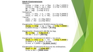 Pediatric drug doses calculations | PPTX