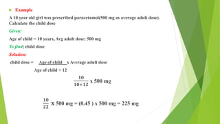 Pediatric drug doses calculations | PPTX | Parenting Babies and ...