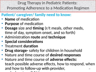 Pediatric drug therapy pharmaceutical technology | PPTX