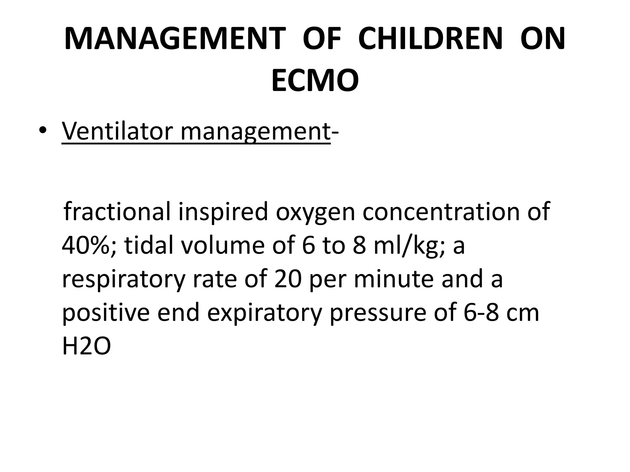 Pediatric ecmo | PPTX