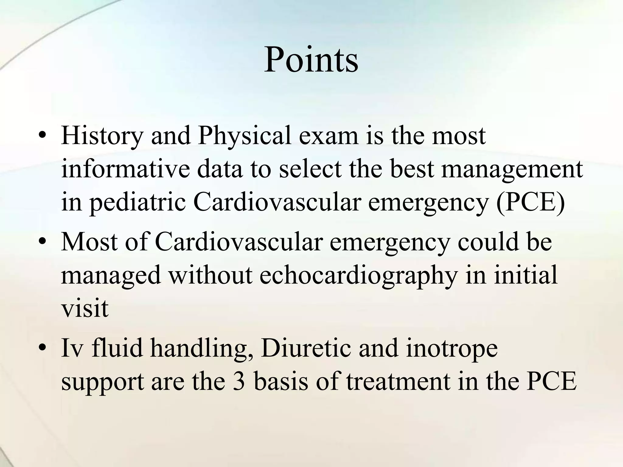 Pediatric Cardiovascular emergency | PPTX