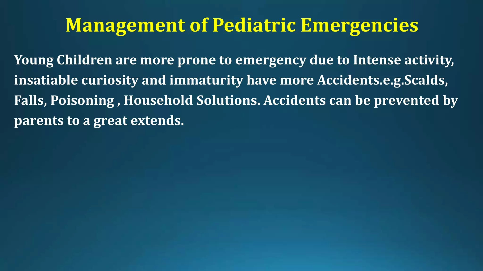 Pediatric emergency ppt | PPTX