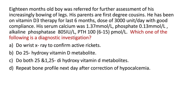 Pediatric Endocrinology Review Part 3 Ppt