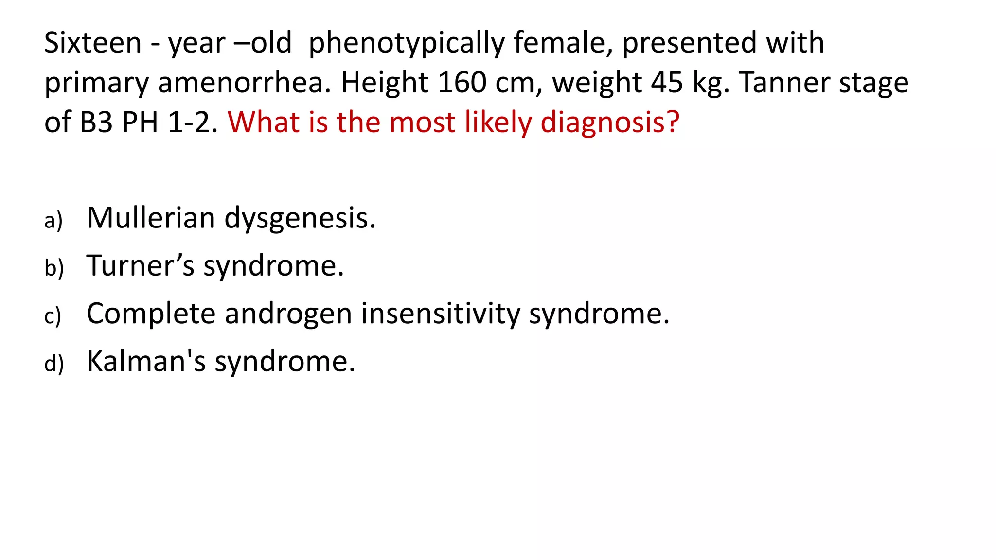 Pediatric Endocrinology Review Part 4 Ppt Free Download