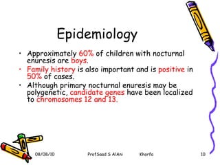 Pediatric enuresis | PPT