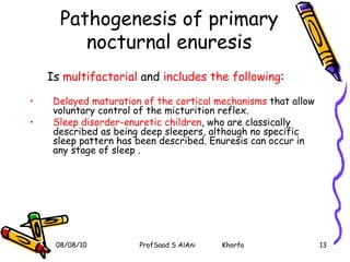 Pediatric enuresis | PPT