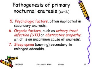 Pediatric enuresis | PPT