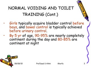 Pediatric enuresis | PPT