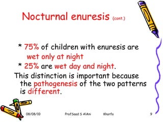 Pediatric enuresis | PPT