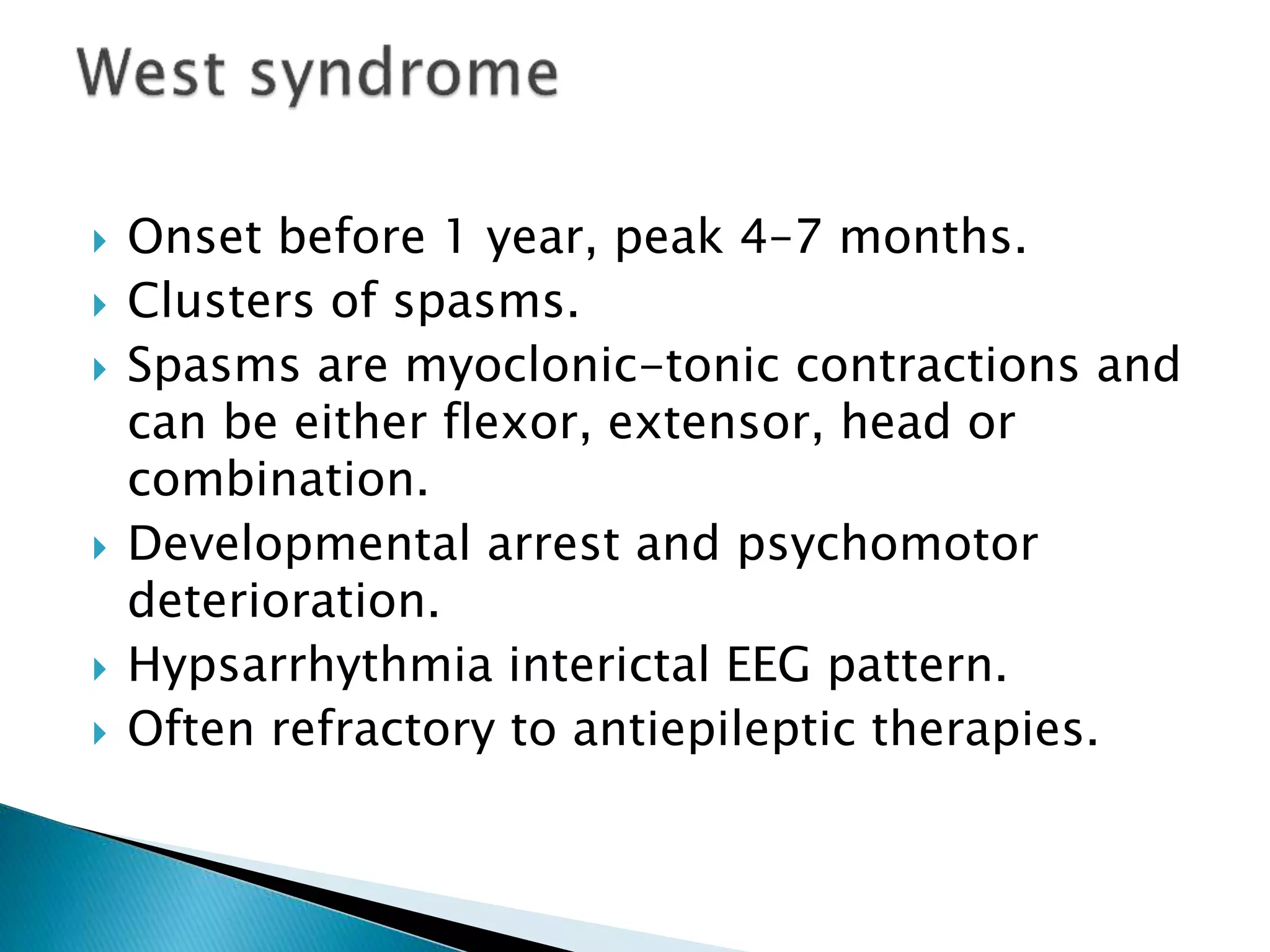 Pediatric epilepsy syndromes | PPTX
