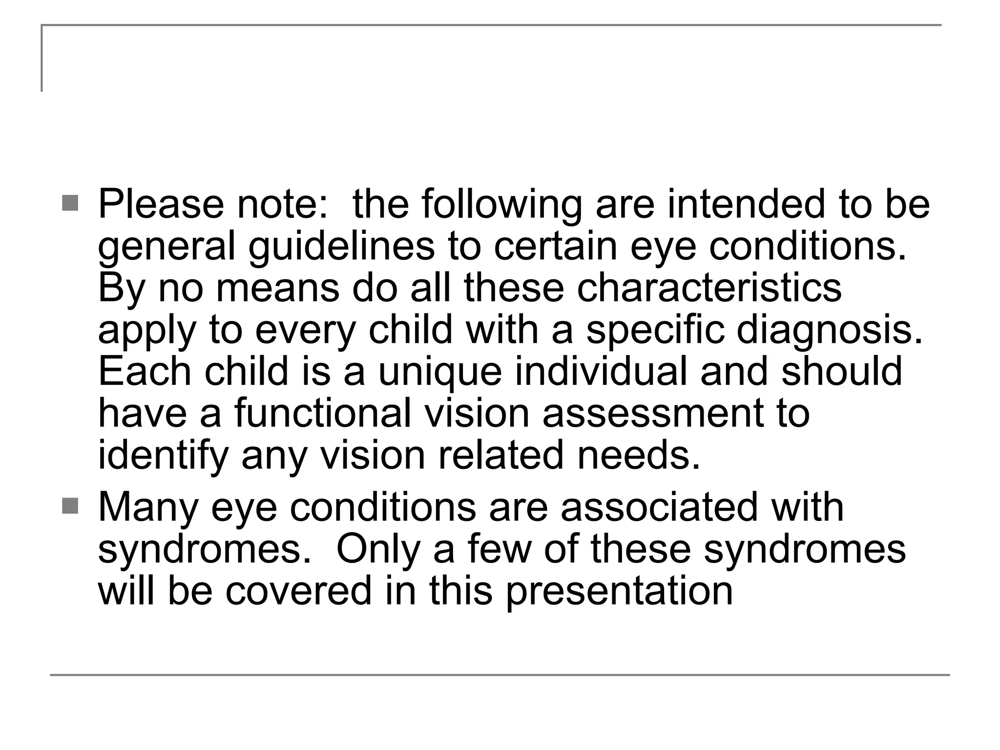 Pediatric Eye Conditions In Wisconsins Preschool Population | PPT | Eye ...