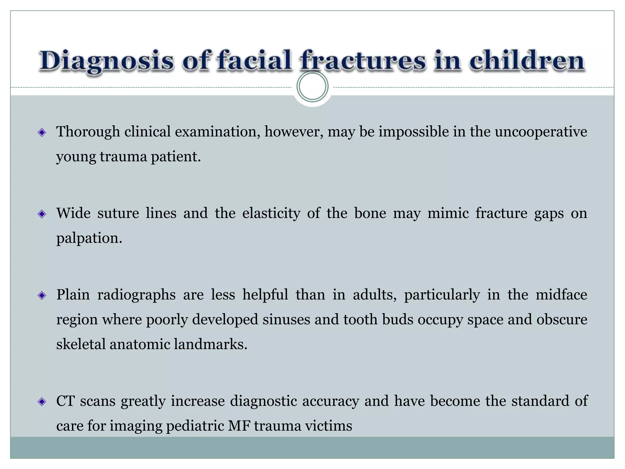 Pediatricfacialfractures 170101104439 | PPTX