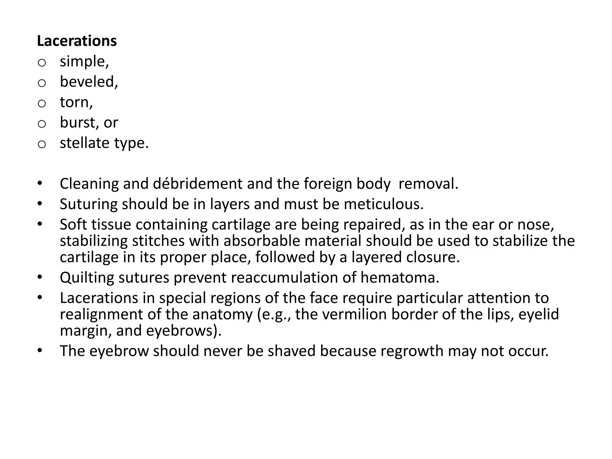 Pediatric facial injuries | PPTX