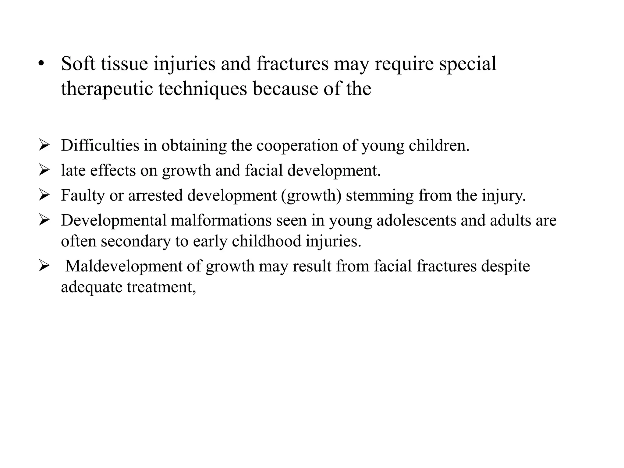Pediatric facial injuries | PPTX