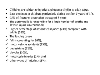 Pediatric facial injuries | PPTX