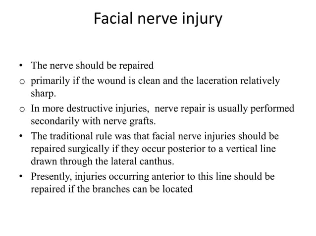 Pediatric facial injuries | PPTX