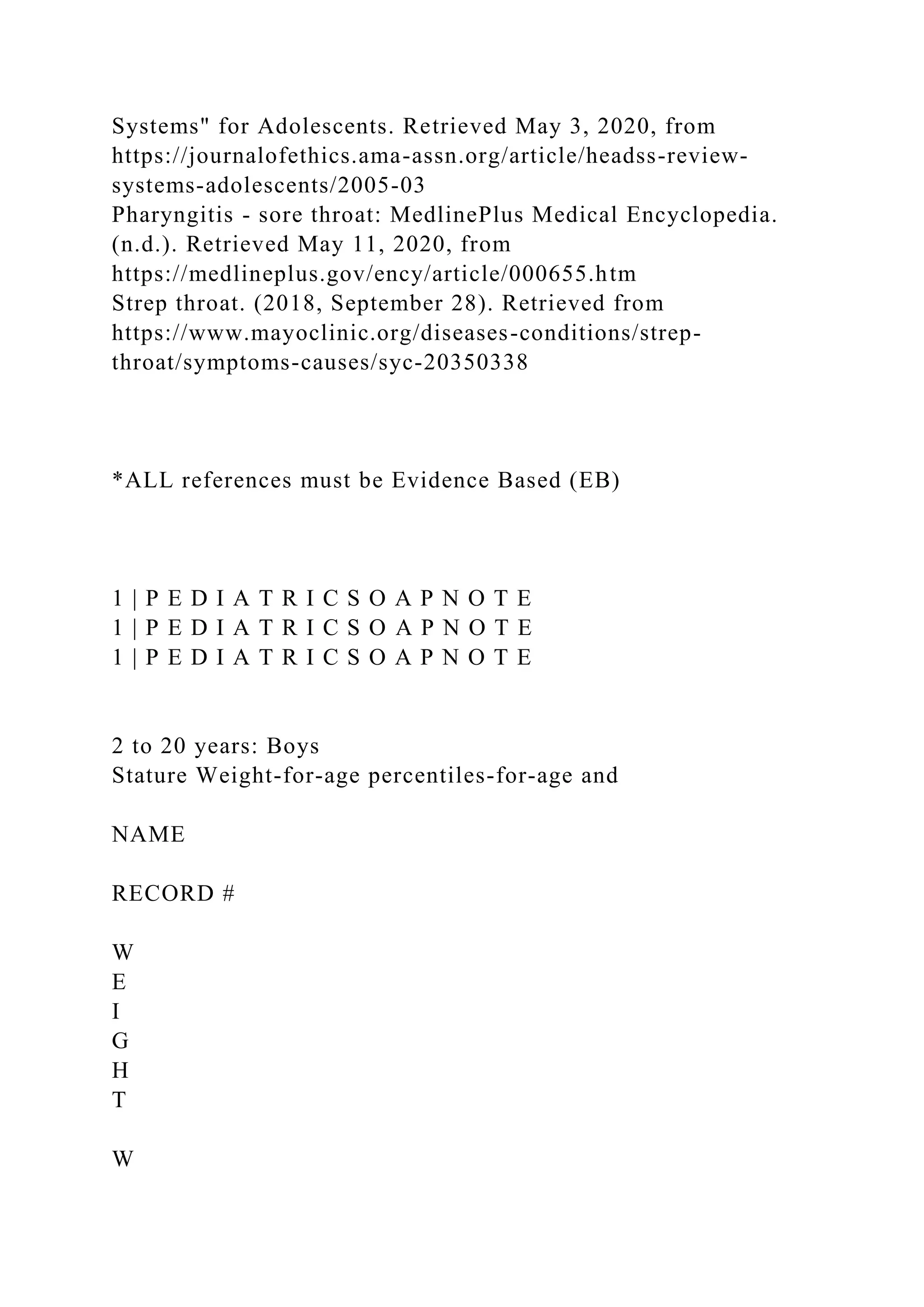 PEDIATRIC FILLABLE SOAP NOTE TEMPLATE PEDIATRIC FILLABLE SOAP NO.docx