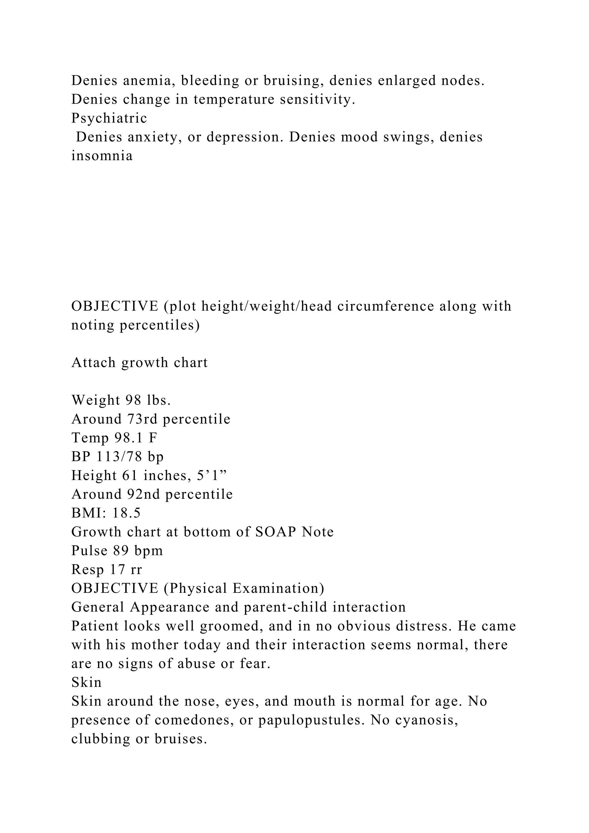 PEDIATRIC FILLABLE SOAP NOTE TEMPLATE PEDIATRIC FILLABLE SOAP NO.docx