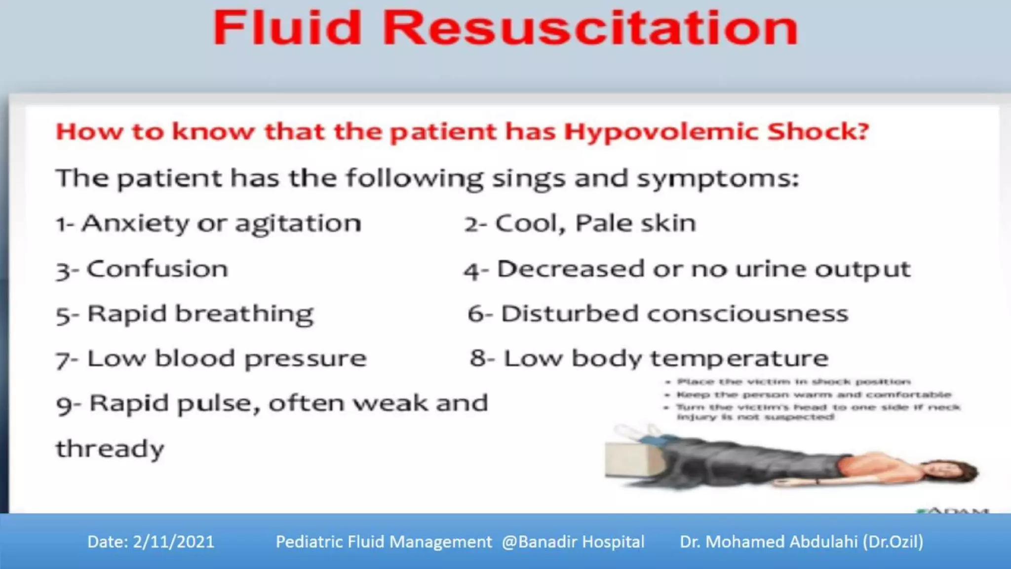 Pediatric Fluid Management DR.OZIL