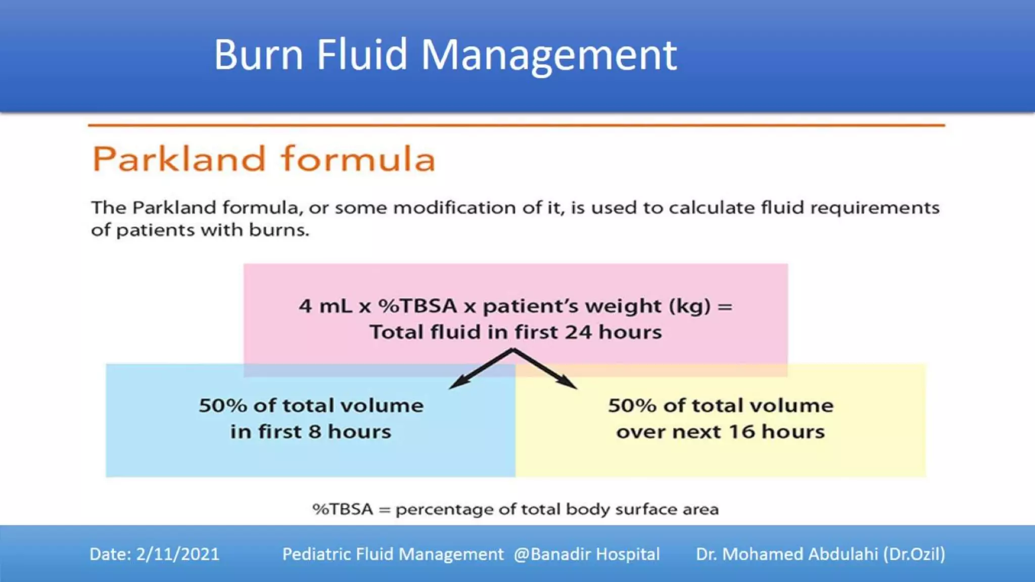 Pediatric Fluid Management DR.OZIL