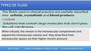 Pediatric Fluid Management DR.OZIL