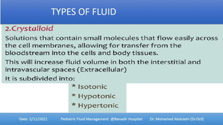 Pediatric Fluid Management DR.OZIL