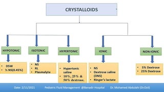 Pediatric Fluid Management DR.OZIL