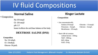 Pediatric Fluid Management DR.OZIL