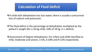 Pediatric Fluid Management DR.OZIL